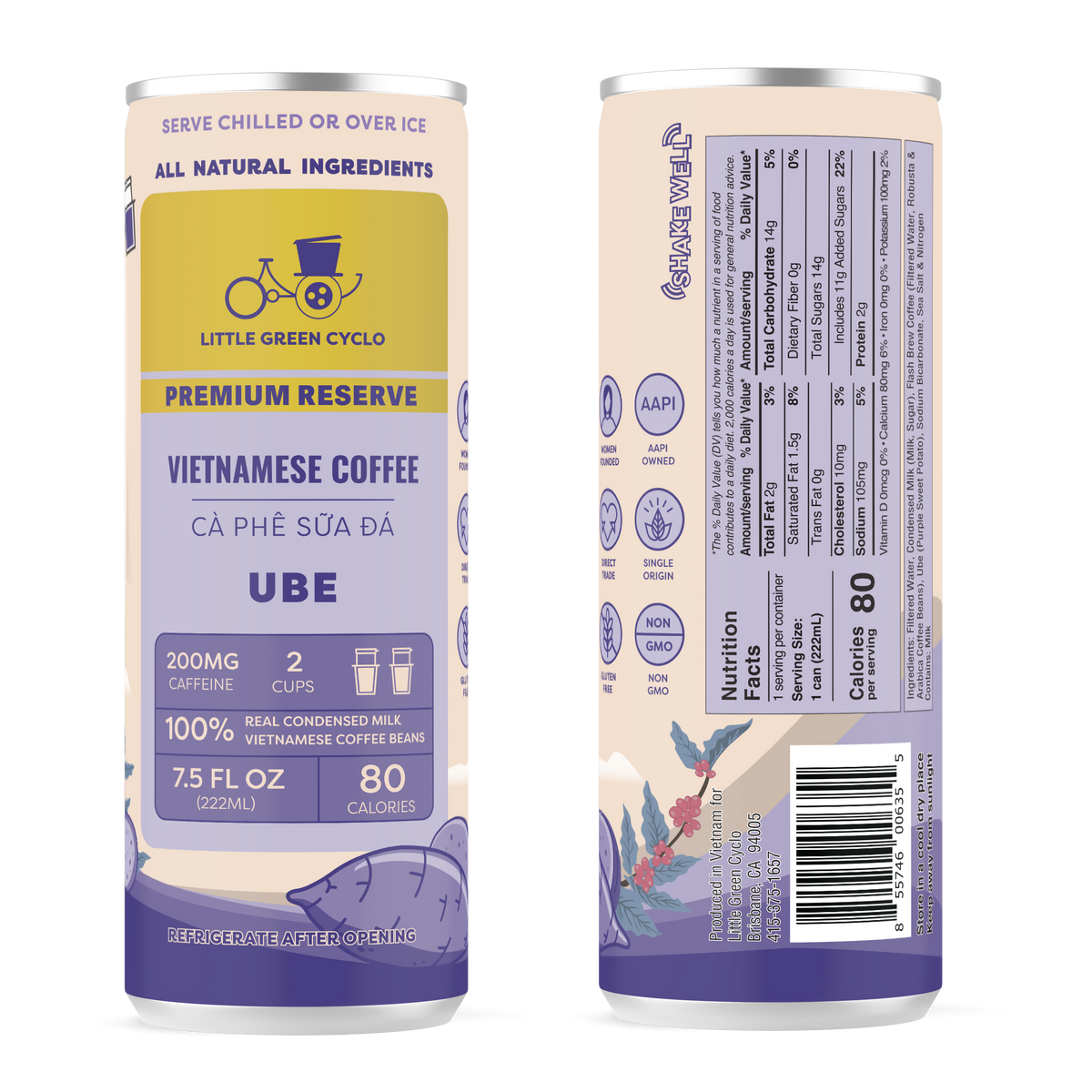 Vietnamese Ube Coffee